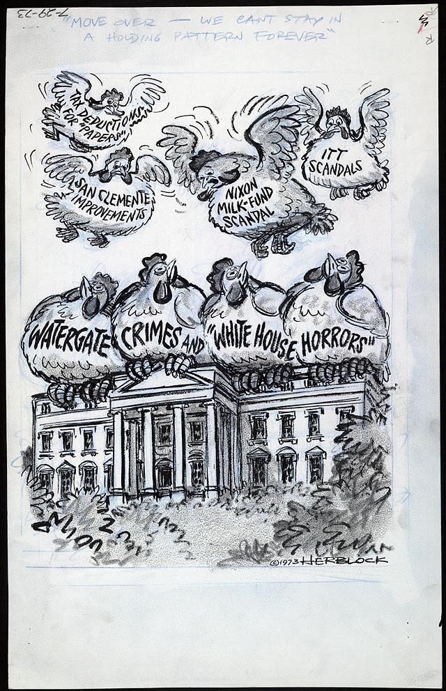 Watergate Political Cartoon 1973