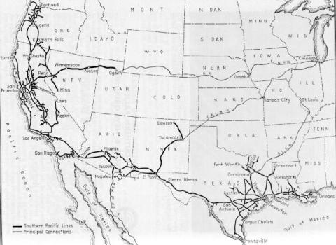Railroad Map Of United States Of America