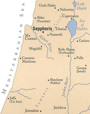 Sepphoris - Map Locator