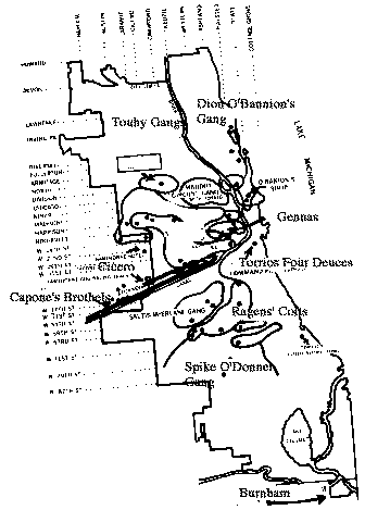Gang Areas of Operation - Map Locator