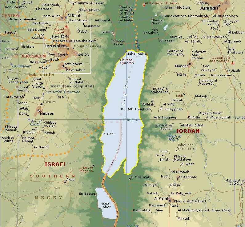 View Of The Dead Sea