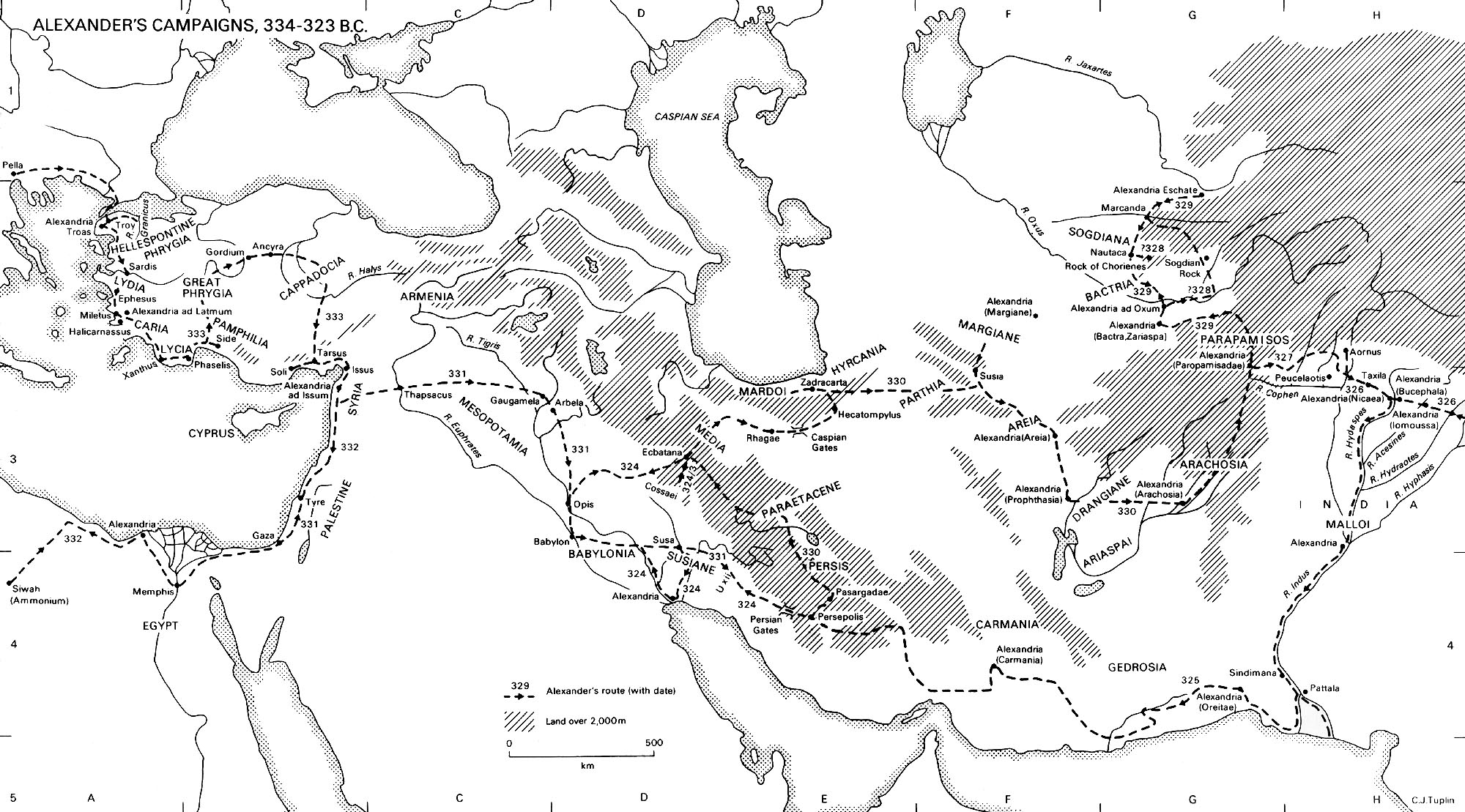 Alexander The Great Map Printable