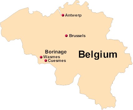 Map of The Borinage