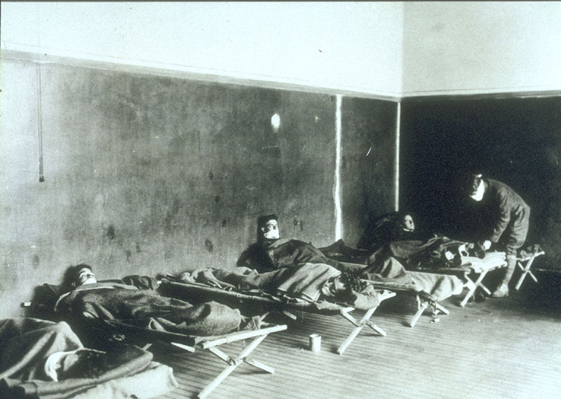 Troops in Sick Bay during WWI