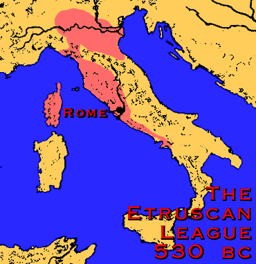 Etruscans Map