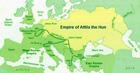 Attila the Hun - ATTILA DECIMATES THE WEST