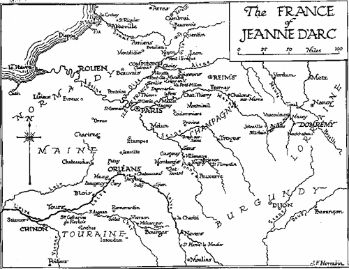 Map Depicting Domremy
