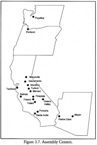 Map of the Assembly Centers