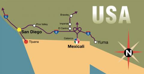 Mexicali Baja California Map