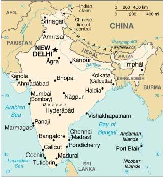 India/Nepal - Map Locator